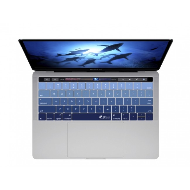 KEYBOARD COVER MBP W/TB DEEP BLUE - 12th Man Technology