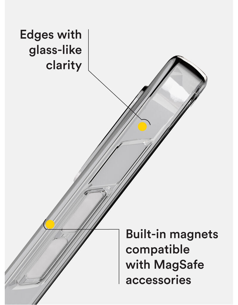 BODYGUARDZ IPHONE 14 PLUS CARVE CASE WITH MAGSAFE MAG RING ANTI-M CLEAR ...