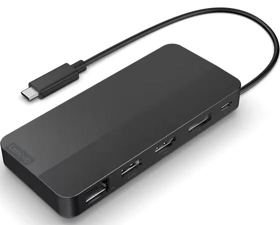 LENOVO USB-C DUAL DISPLAY TRAVEL DOCK WITHOUT ADAPTER - 12th Man Technology