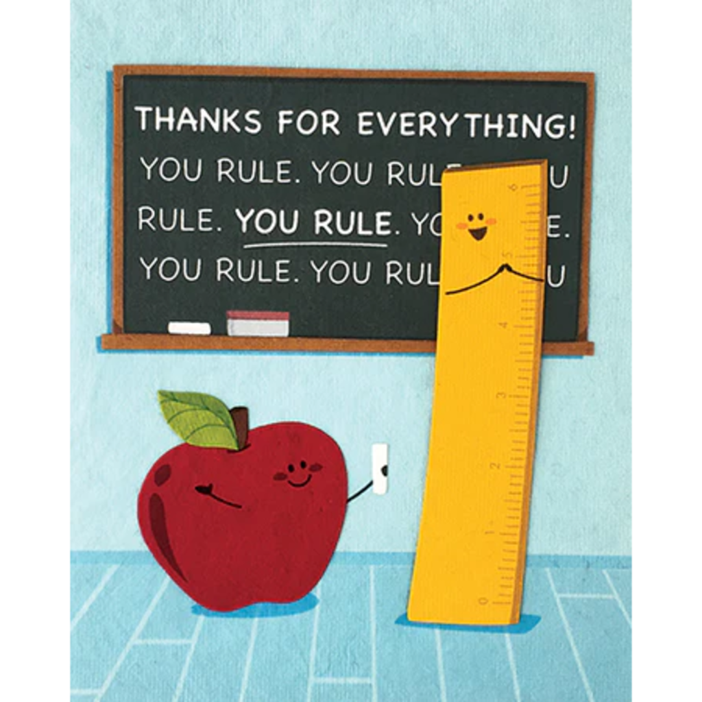 You Rule Thank You Card - Global Gifts