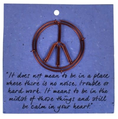 Ten Thousand Villages Wire Peace Bookmark - Global Gifts