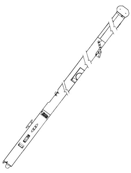 Hobie Cat Mast Assembly H16 Black - Fogh Marine Store | Sail Kayak SUP