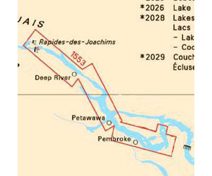 Canadian Hydrographic Serv Ottawa Deep River Petawawa Pembroke Chart ...
