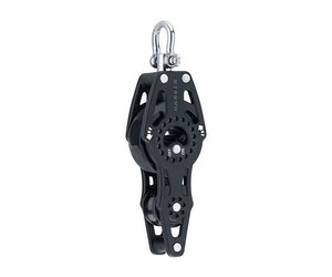 57mm Carbo Ratchet Fiddle Block with Becket and Swivel - Fogh Marine ...