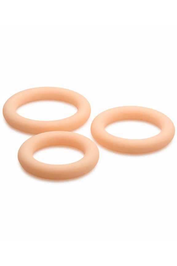Jock Silicone Cock Ring 3-Piece Set Light - Karnation Intimate Apparel Inc.