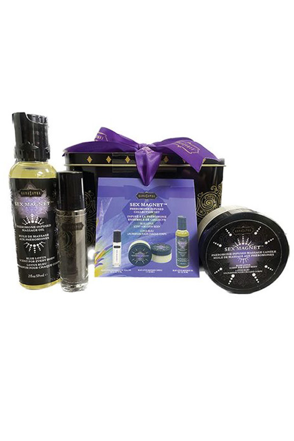 Kama Sutra Sex Magnet Gift Set Blue Lotus - Karnation Intimate Apparel Inc.