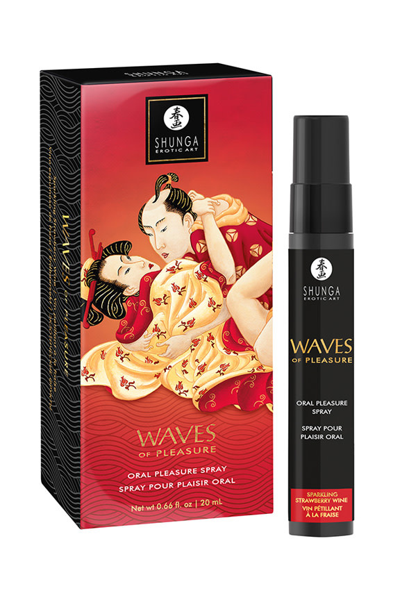 Shunga Waves of Pleasure Oral Pleasure Spray-Sparkling Strawberry ...