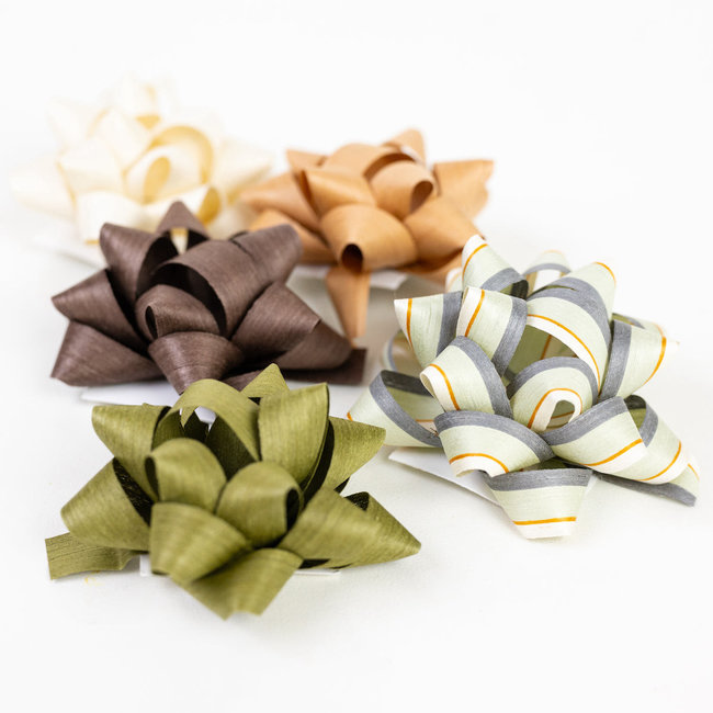 Eco Gift Bows - Neutral Tones - Carbon Environmental Boutique | Eco ...