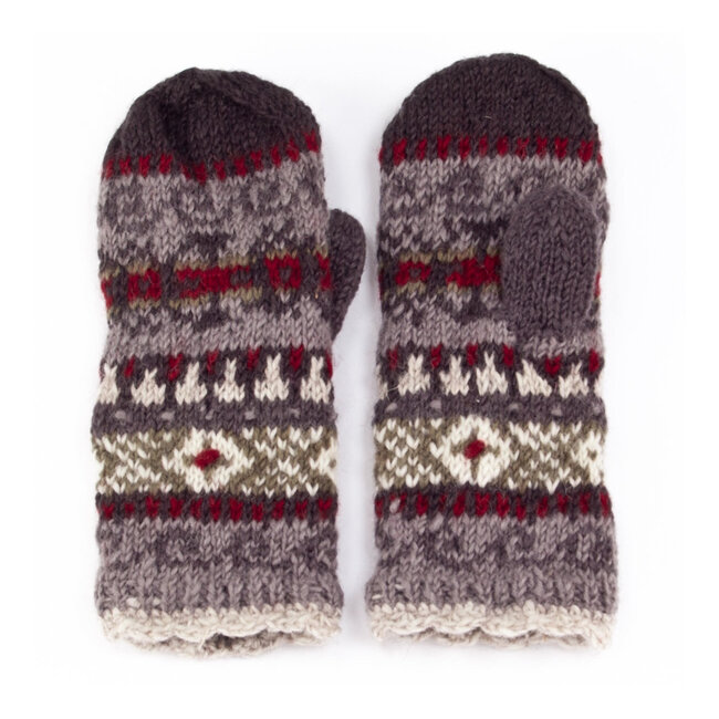 Innsbruck Wool Mittens - Carbon Boutique