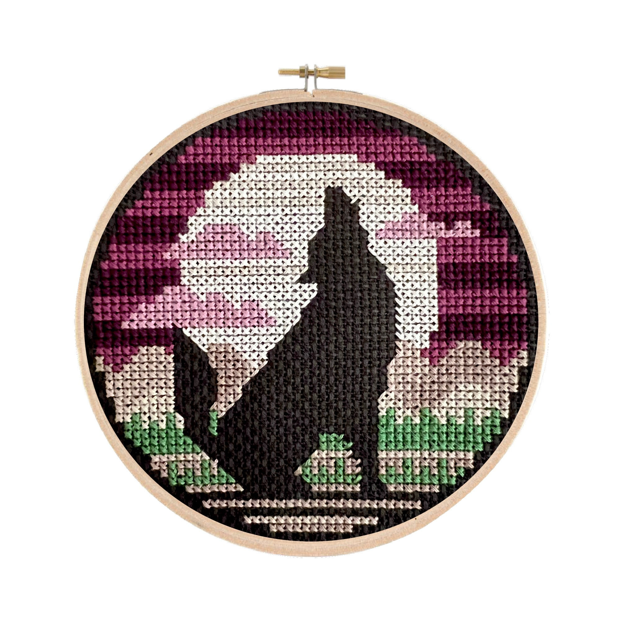 Wolf Cross Stitch Kit - Carbon Boutique