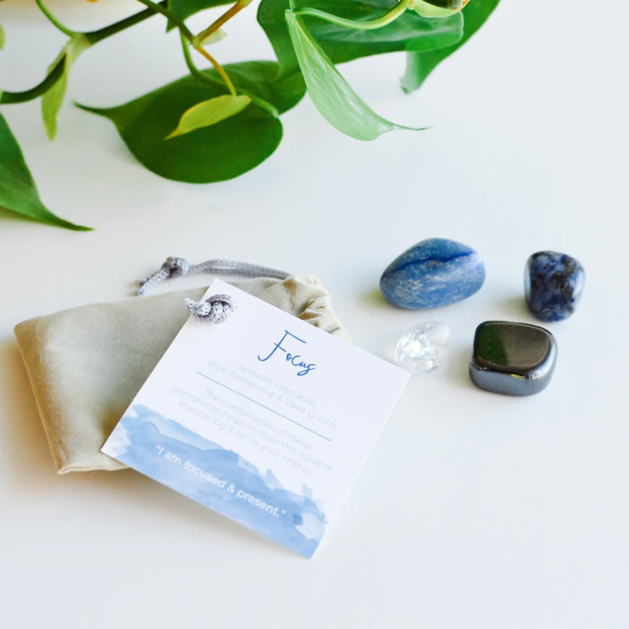 Focus Gemstone Pocket Pouch - Carbon Boutique