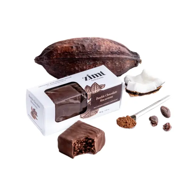 Zimt Double Chocolate Macaroons | Fudgy Vegan Treat - Carbon Boutique