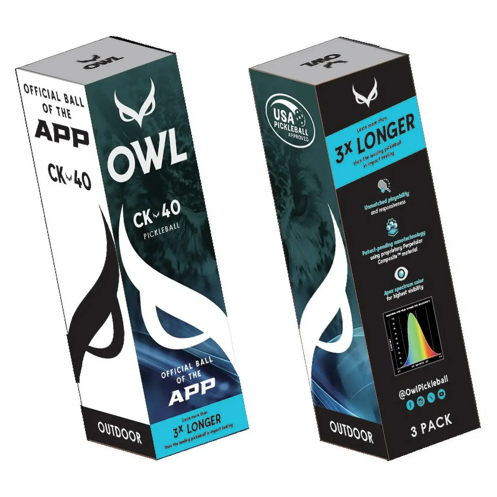 OWL CK-40 Pickleballs 3-Pack - Game-Set-Match, Inc.