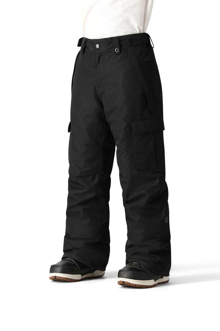 686 Infinity Cargo Insulated Pant 2025 (Youth) | Black - The Drop Rideshop