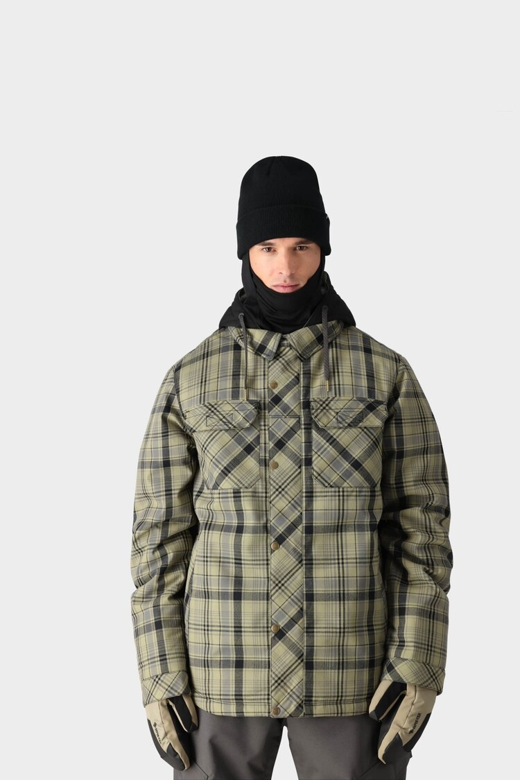686 Woodland Jacket 2025 (Mens) | Sage Plaid - The Drop Rideshop