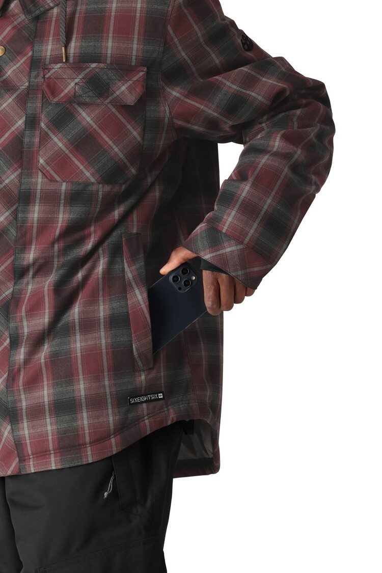686 Woodland Jacket 2025 (Mens) | Sassafras Plaid - The Drop Rideshop