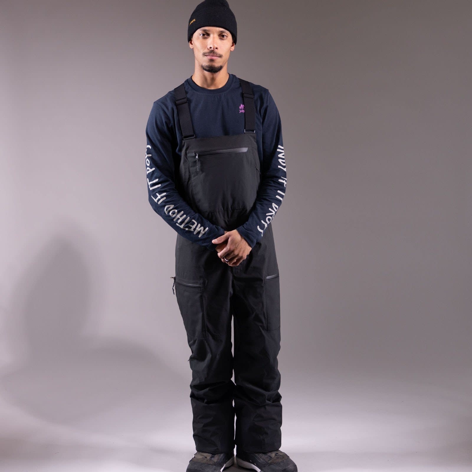 Jones Mtn Surf Rec Bib 2025 (Mens) | Stealth Black - The Drop Rideshop