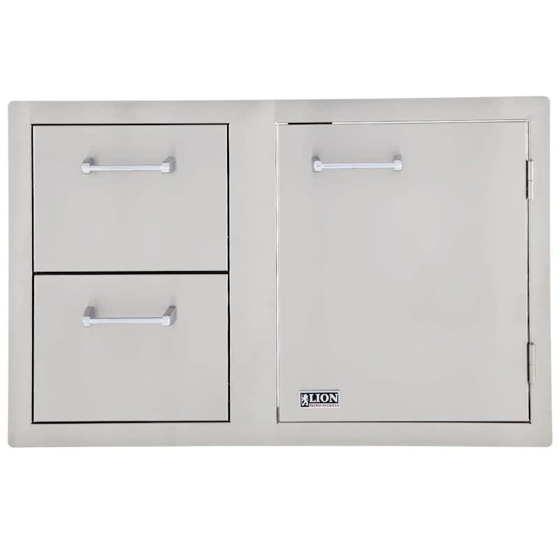 Lion Premium Grills 33-Inch Door Drawer Combo w/ Towel Rack - L3320 ...