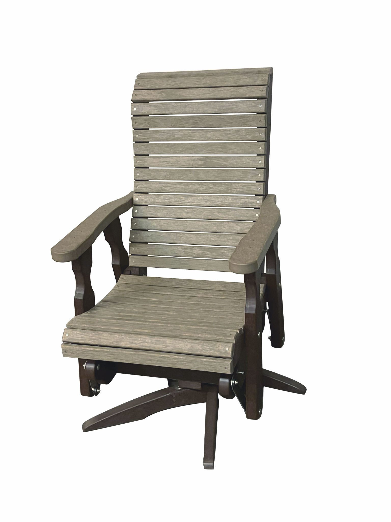 Legacy High Back Swivel Glider Natural Finish - Outdoor Home Store