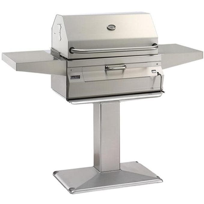Fire Magic Legacy 24-Inch Smoker Charcoal Grill On Patio Post - 22 ...