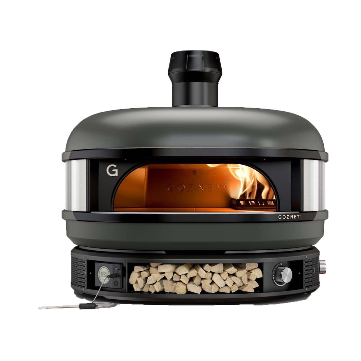 Gozney 29" Dome Natural Gas/Wood Outdoor Pizza Oven - Off Black ...