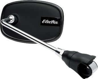 MIRROR ELECTRA CRUISER HANDLEBAR MOUNT MATTE BLACK - Seasons Outdoors