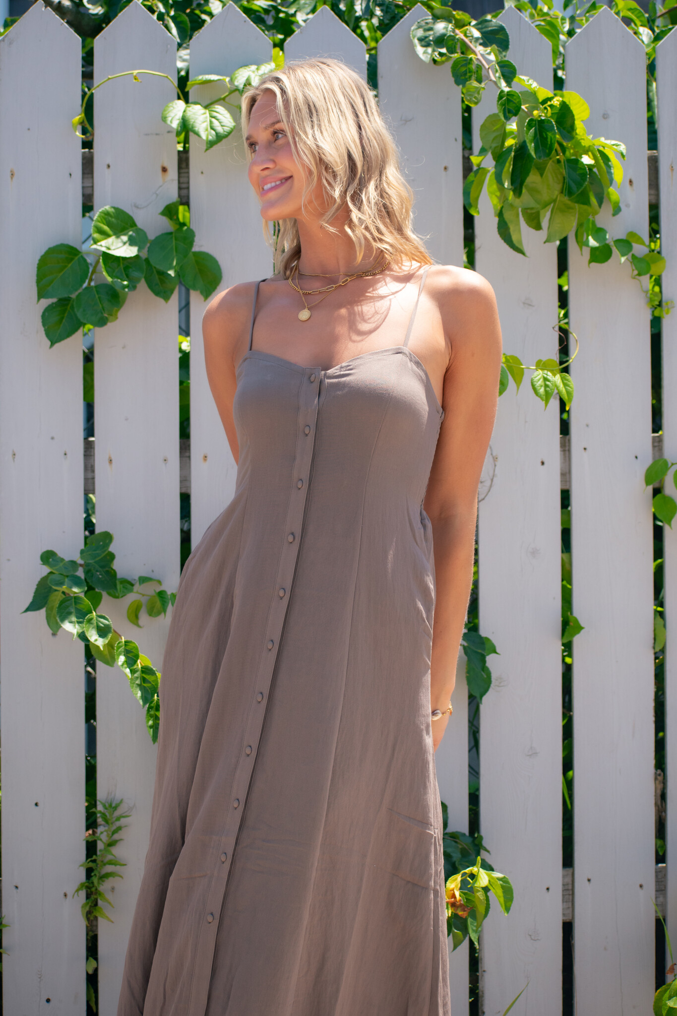 Angel Eyes Midi Dress - Rochelle's Boutique