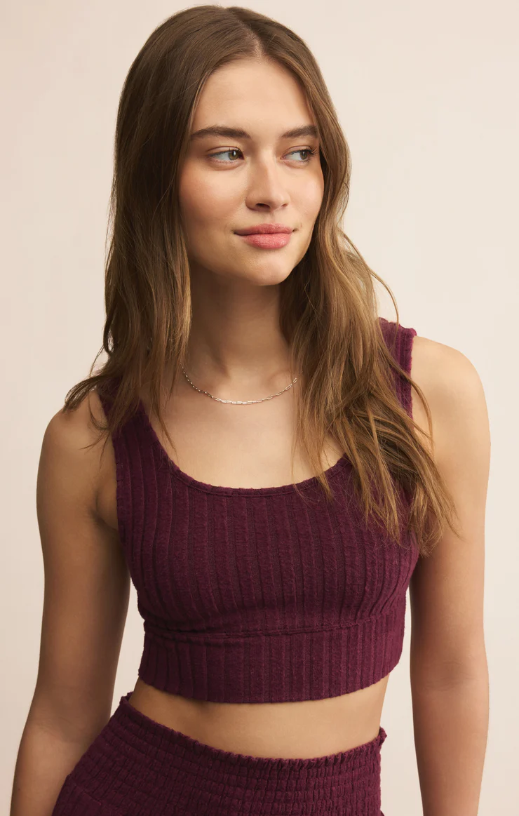 Zoe Rib Tank Bra - Rochelle's Boutique