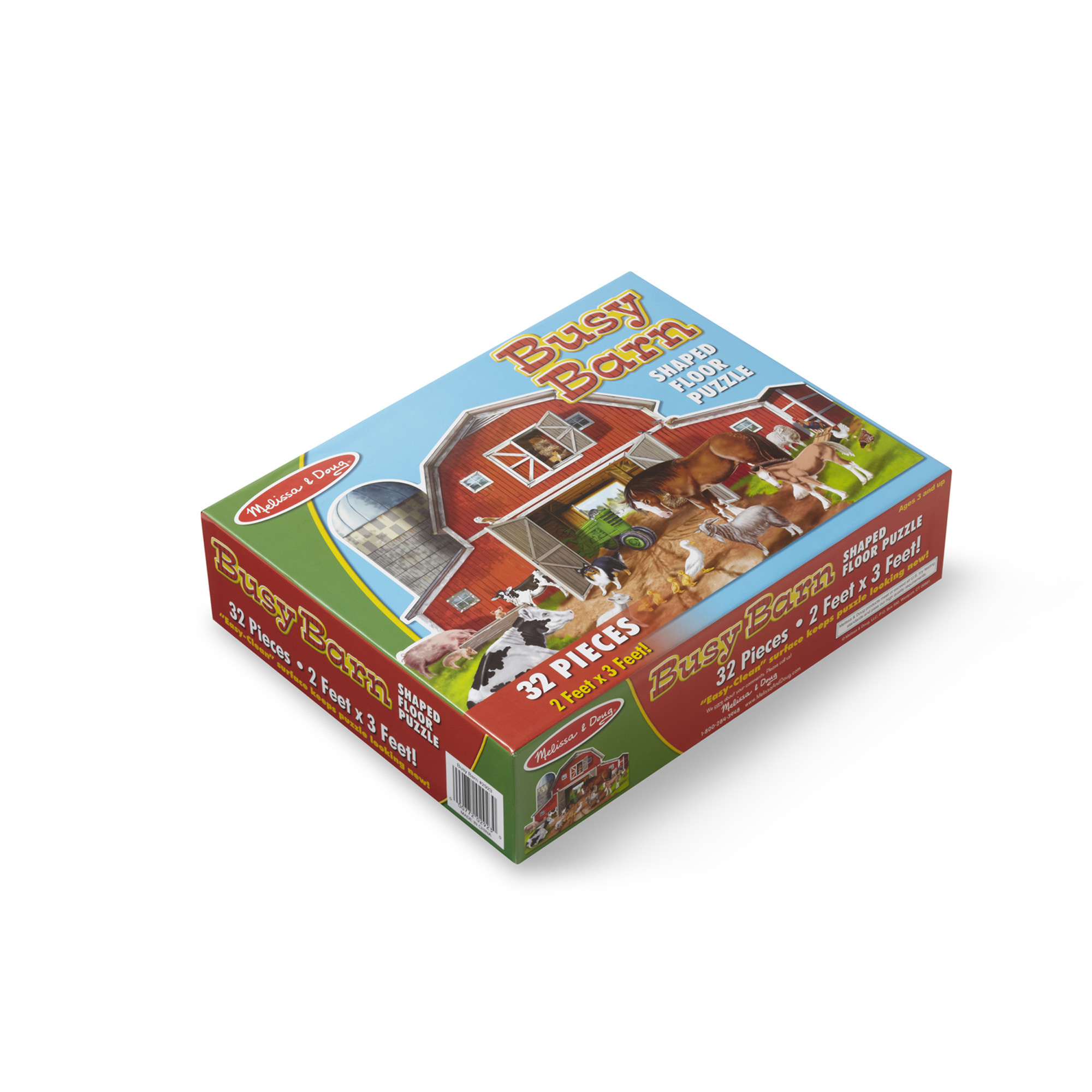 Busy Barn Shaped Floor Puzzle (32 pieces) - Thinker Trove LTD