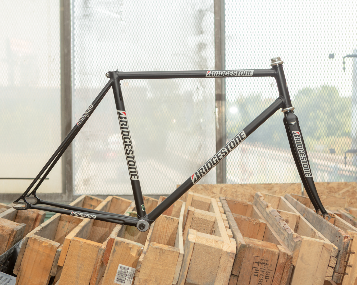 NJS Bridgestone Track Frame 51.5cm Black - C&L Cycles