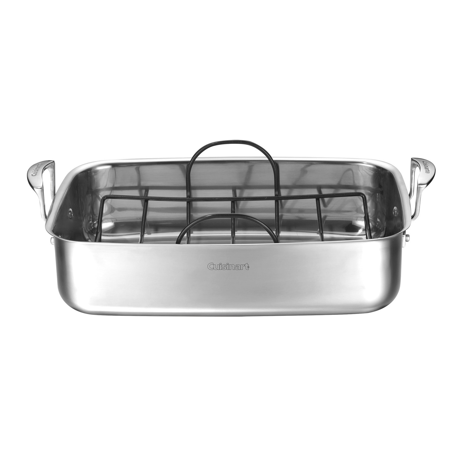 roasting pan, 15" w non stick rack - Whisk
