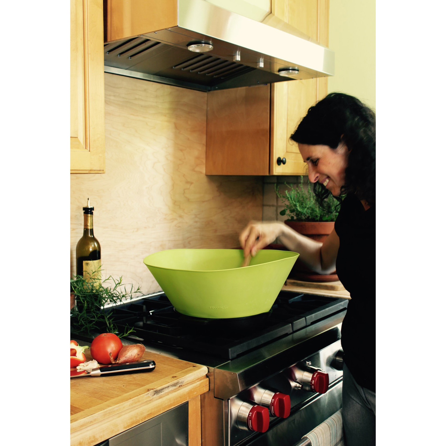 frywall splatter guard, 10" red - Whisk