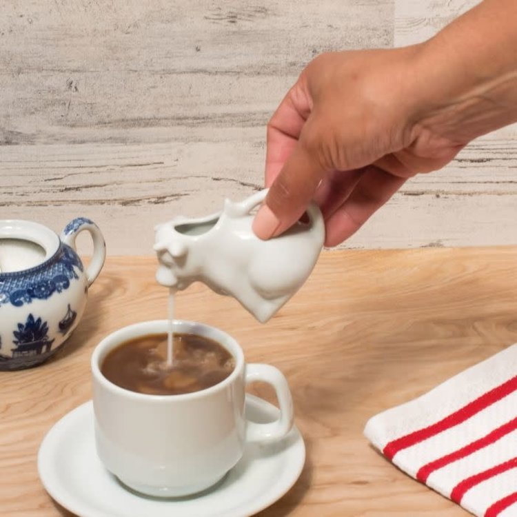 Ceramic Mini Cow Creamer - Whisk