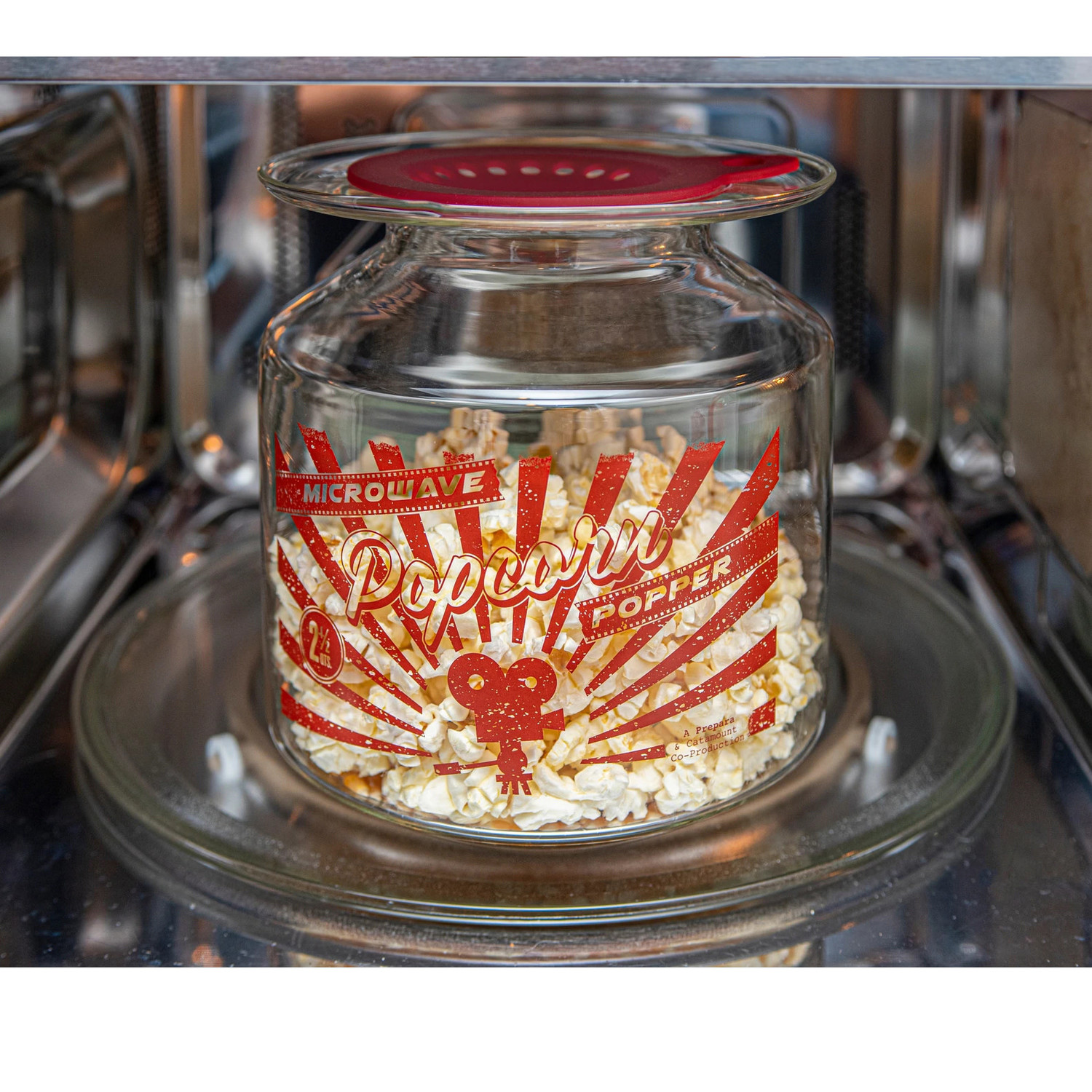 glass popcorn popper, popcorn inc 4TH - Whisk