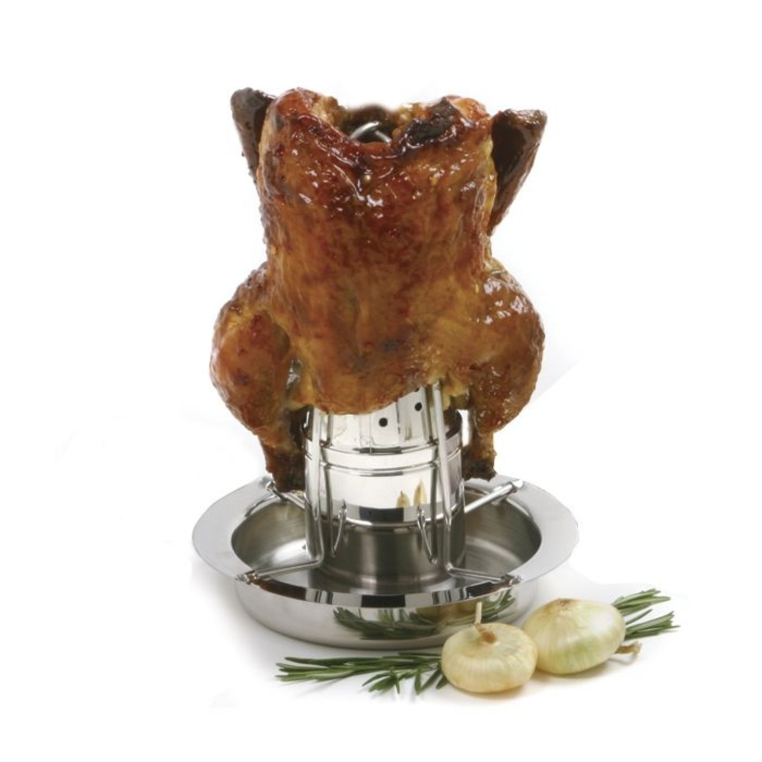 Stainless Steel Vertical Poultry Roaster - Whisk