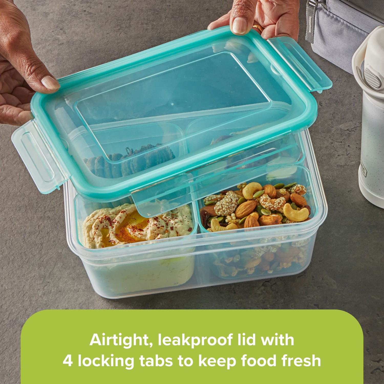 snap container, 8.5cup divided - Whisk