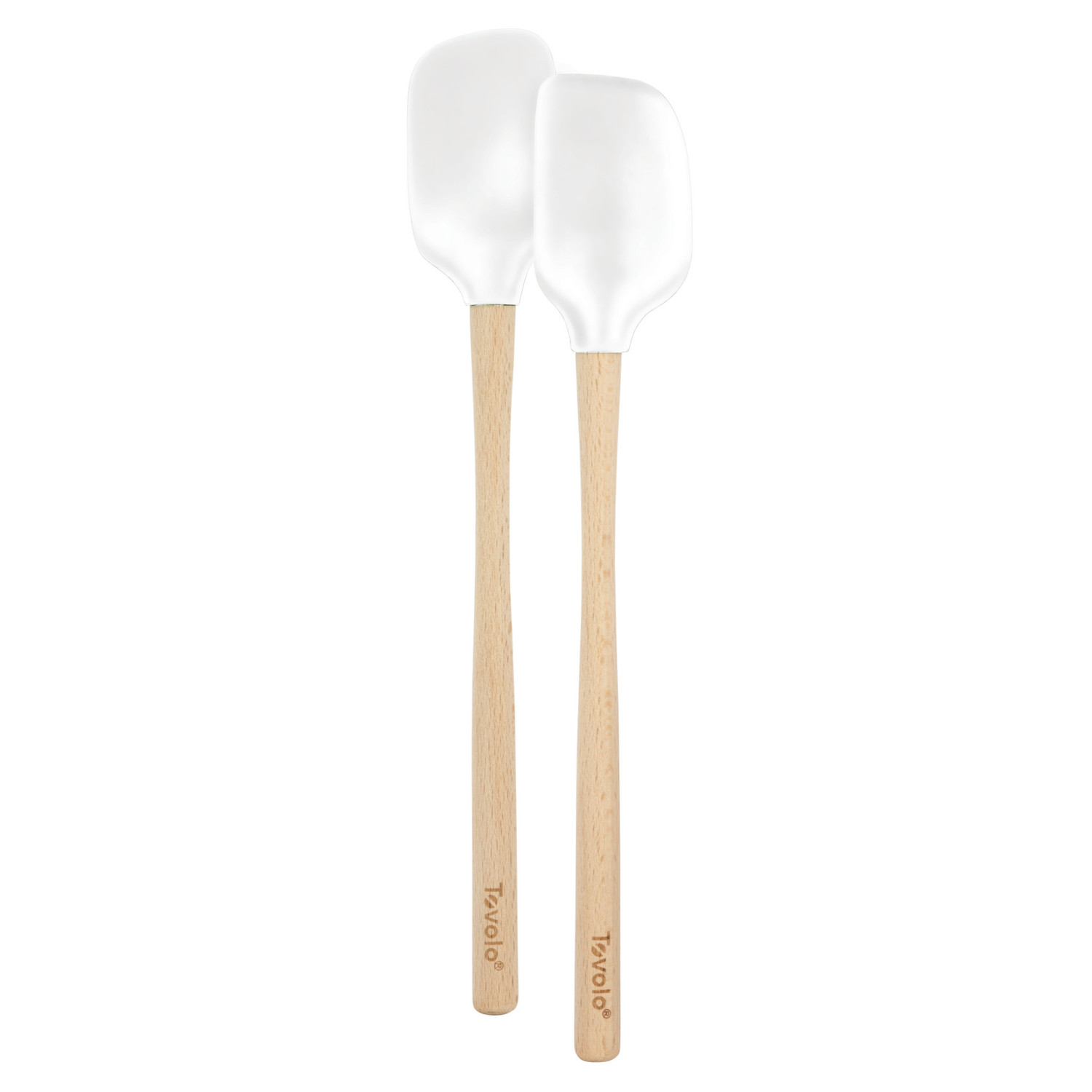 mini spatula & spoonula, silicone & wood handle white ETA MAY - Whisk