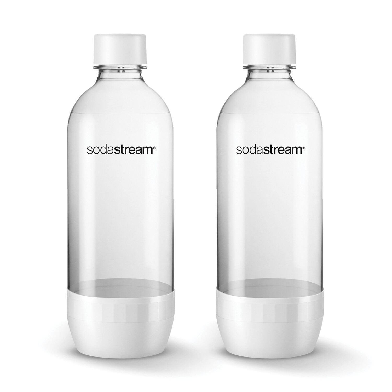 sodastream bottles s/2, 1L white slim - Whisk