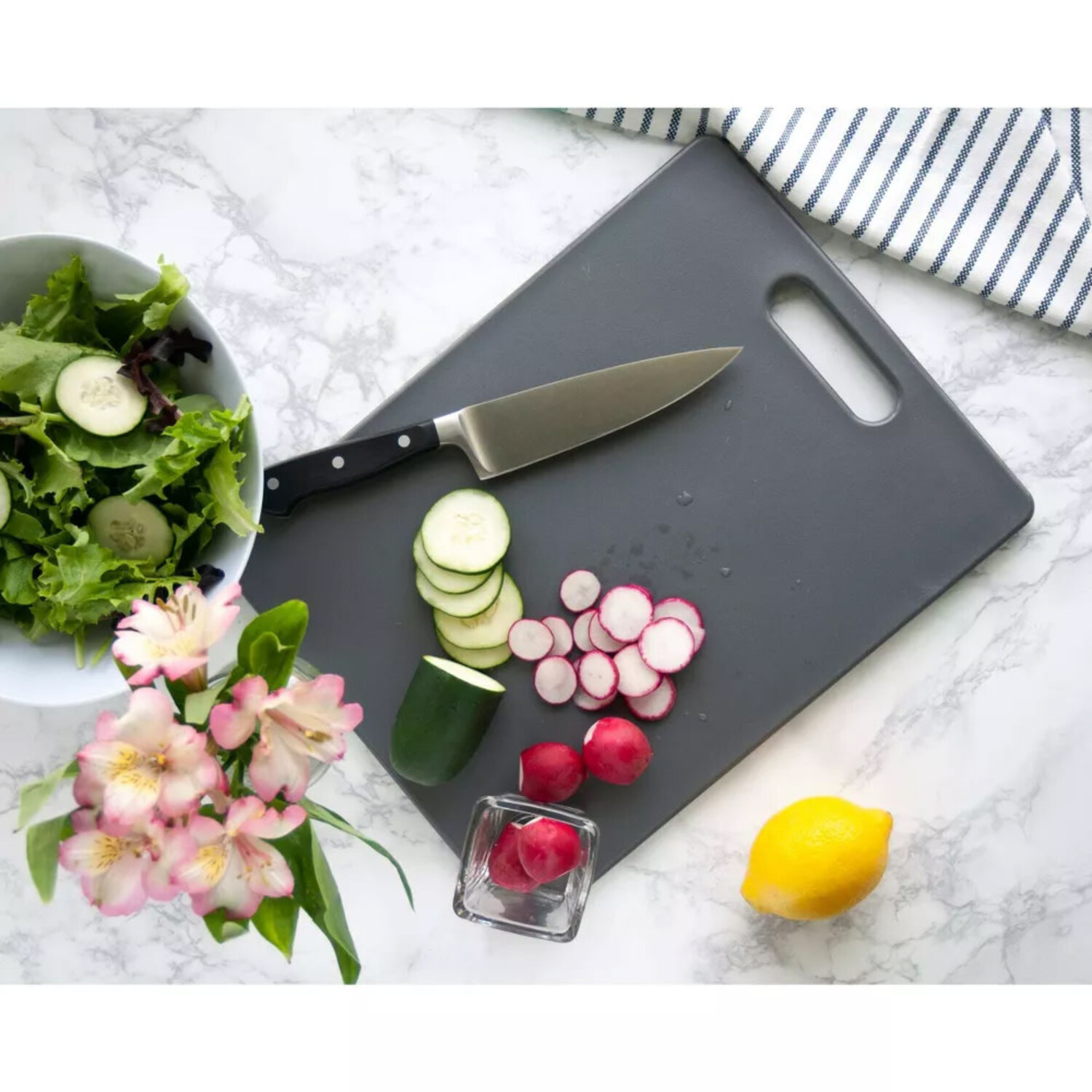 cutting board, gripper 11x14" grey - Whisk