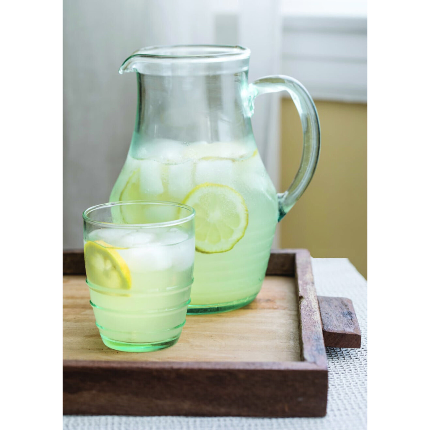 pitcher, 50oz recycled glass - Whisk