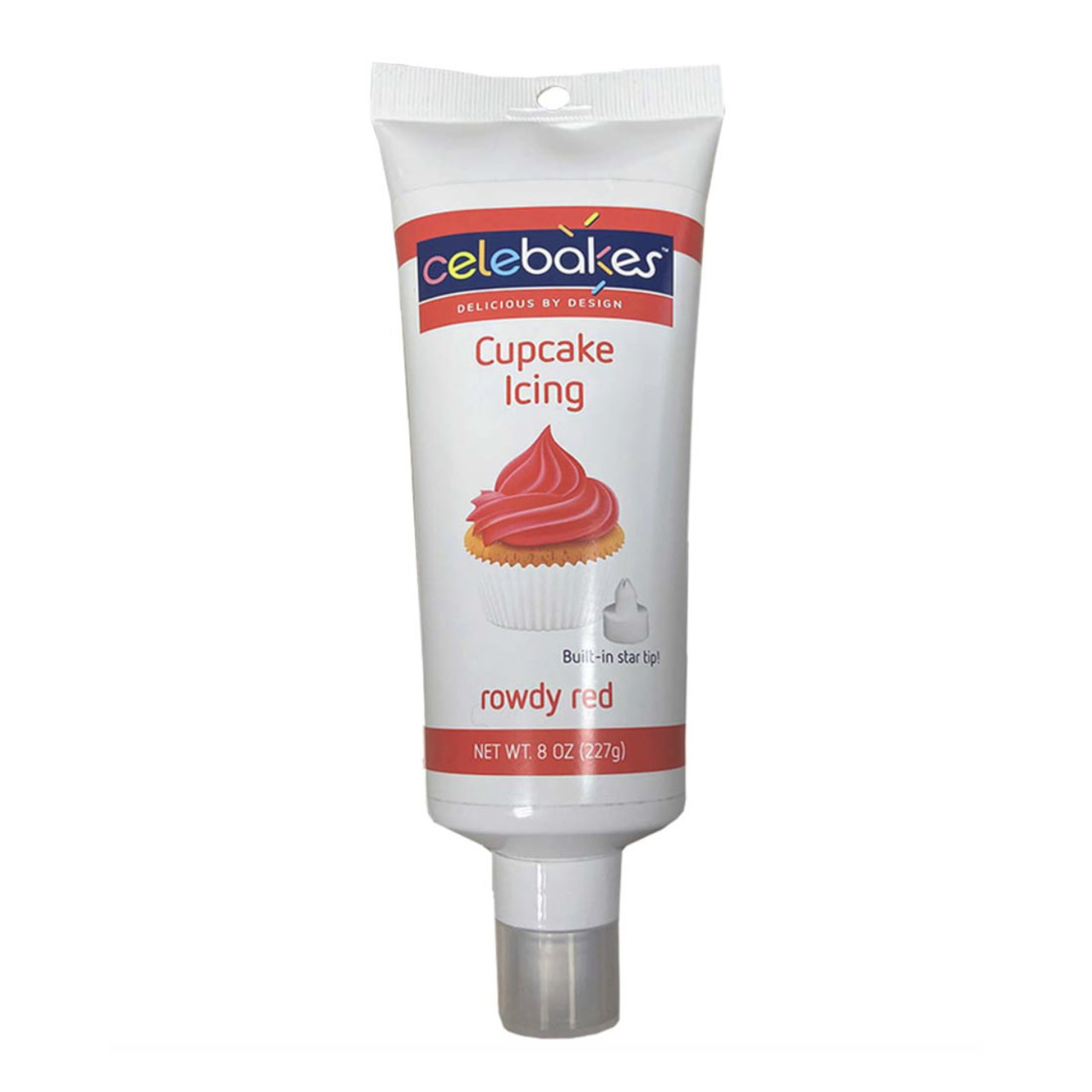 cupcake icing, red - Whisk