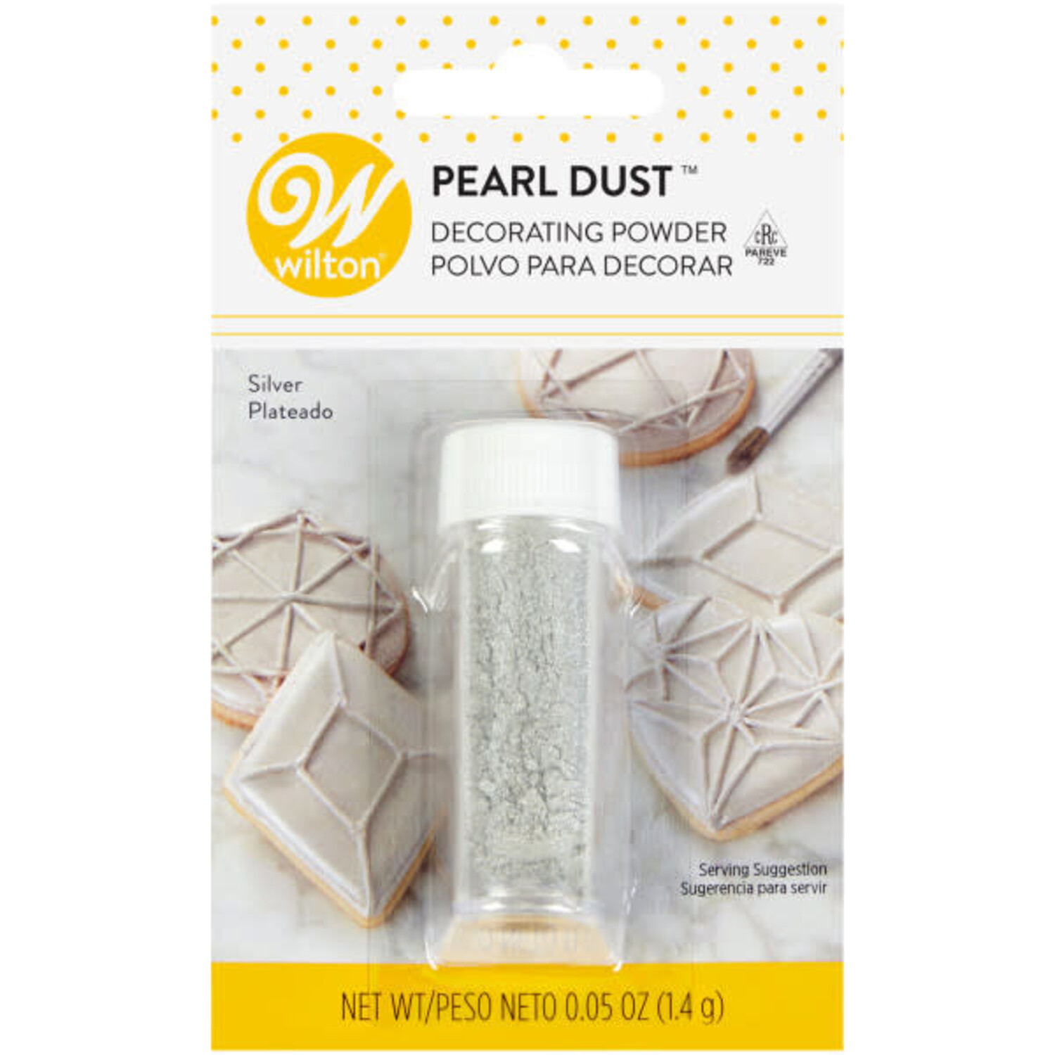 pearl dust, metallic silver - Whisk