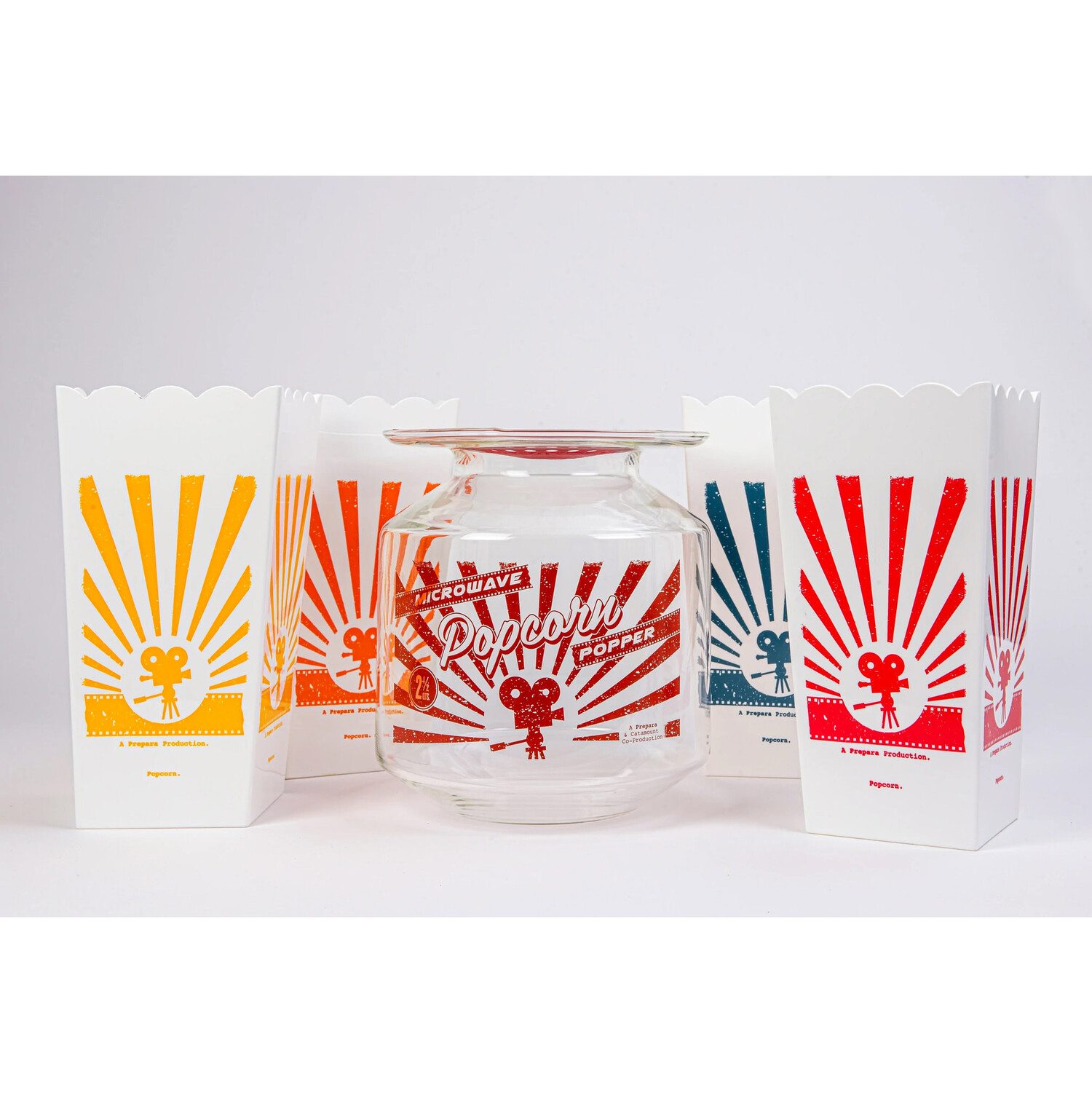 glass popcorn popper, popcorn inc 4TH - Whisk