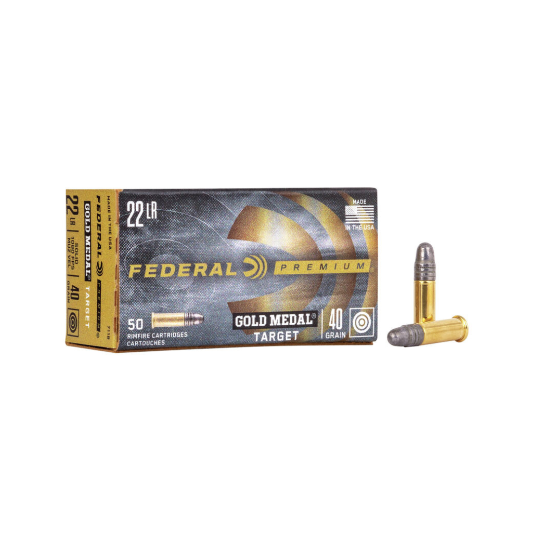 Federal Gold Metal Target 22lr 40gr solid subsonic (50pk) - Rat River ...