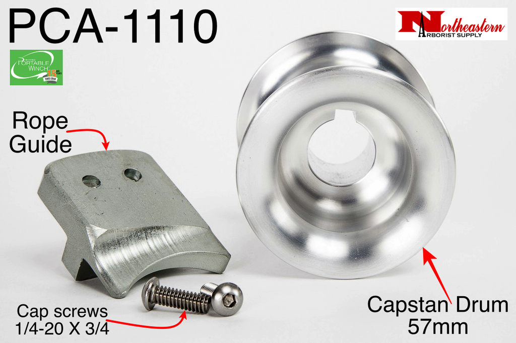 Capstan Drum 57mm with Rope Guide and SS Screws - Northeastern Arborist ...