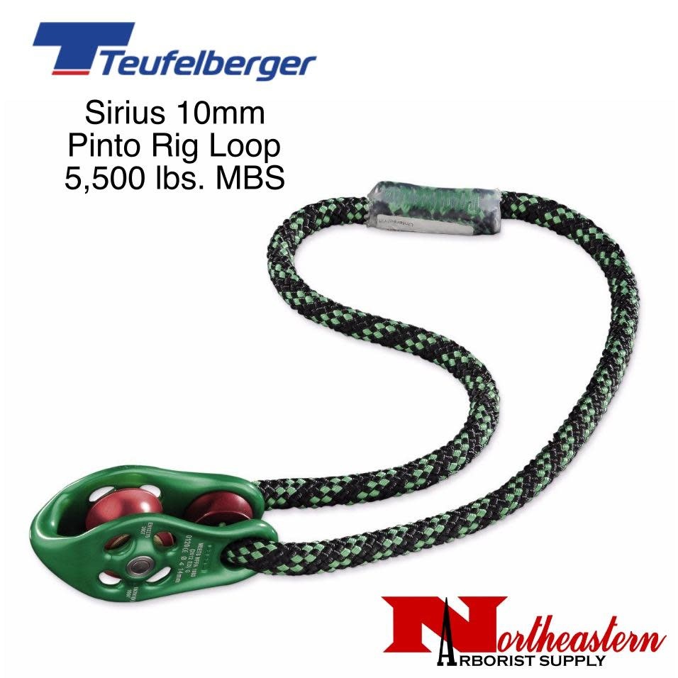 Teufelberger Sirius 10mm Pinto Rig Pulley Loop, 5,500lbs. MBS ...