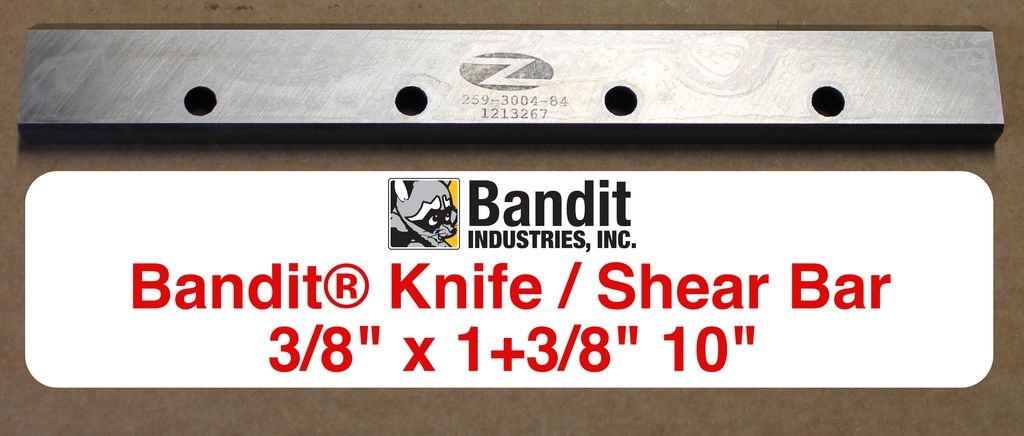 Bandit® Knife, Shear Bar 3/8” thick x 1+3/8” wide x 10” Long, Part #2 ...