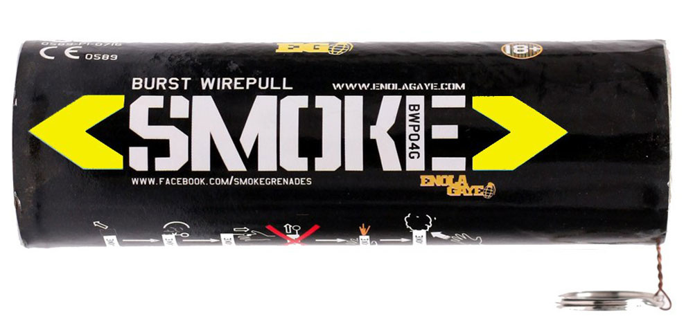 Enola Gaye Burst Smoke Grenade YELLOW - Siwash Sports