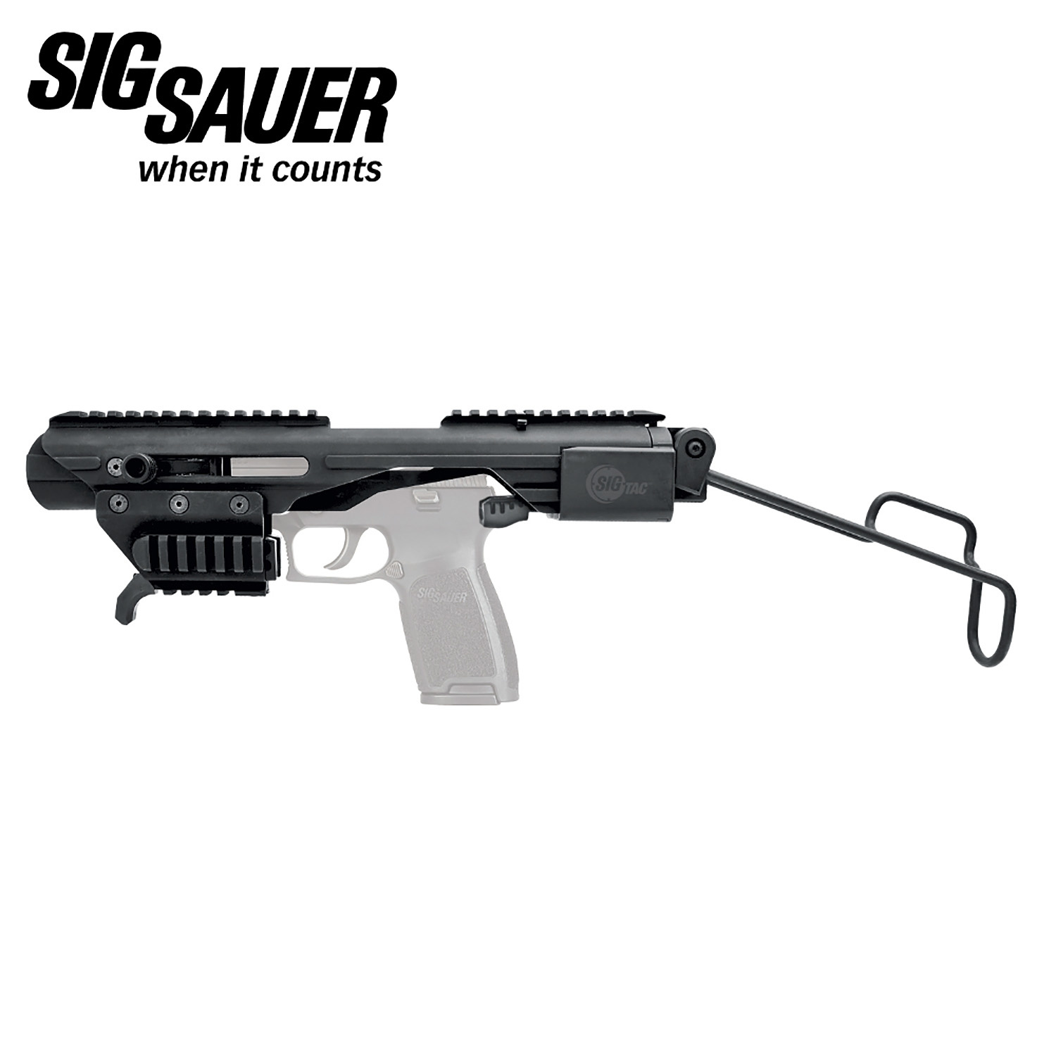 ACP-LE SIG Sauer Universal Rail Pistol Adapter Folding Stock - Siwash ...