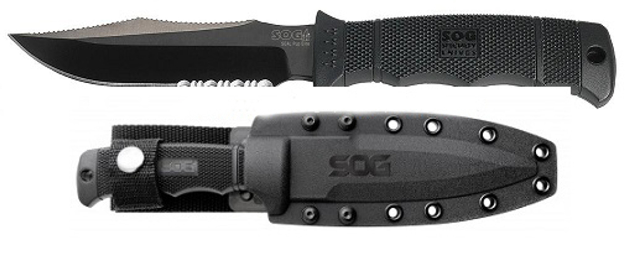 Seal Pup Elite, Black, Kydex Sheath - Siwash Sports